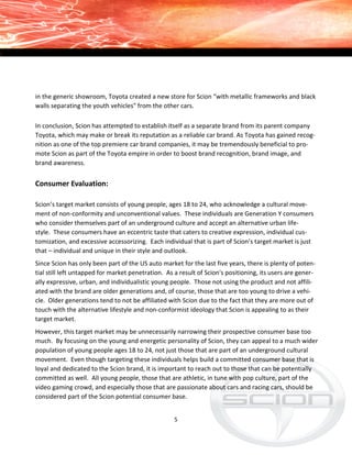 Scion Research Project | PDF