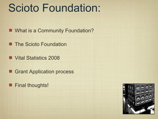 Scioto Foundation | PPT
