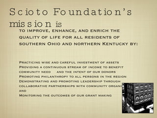 Scioto Foundation | PPT
