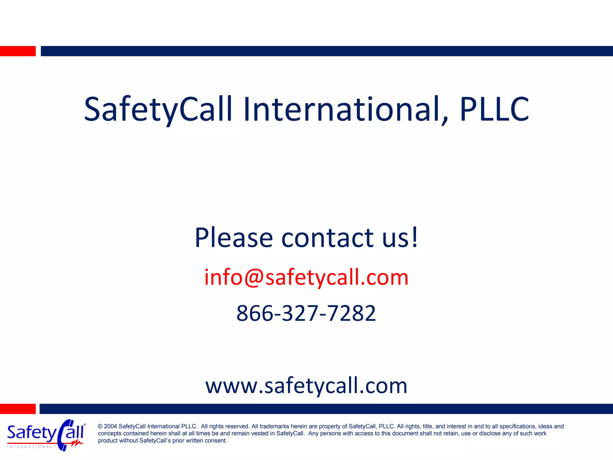 SafetyCall International | PPT