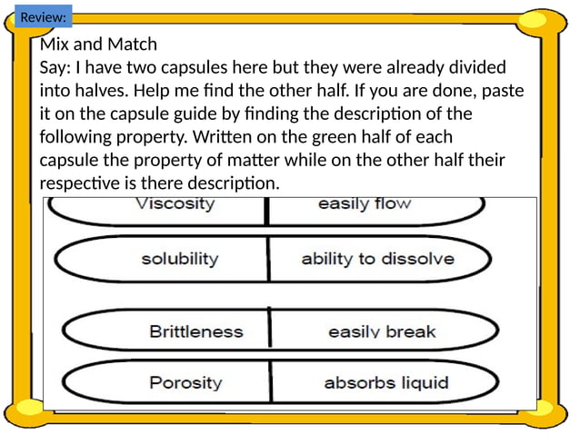 SCIENCE GRADE 5 PPT Q1 WEEK2 DAY 1-5.pptx | Chemistry | Science