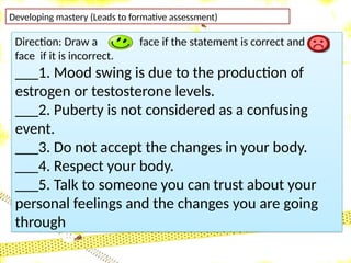 SCIence Lesson 6 Puberty and adolescenc4e Stage PPT Q2 WK 2 DAY 1-5.pptx
