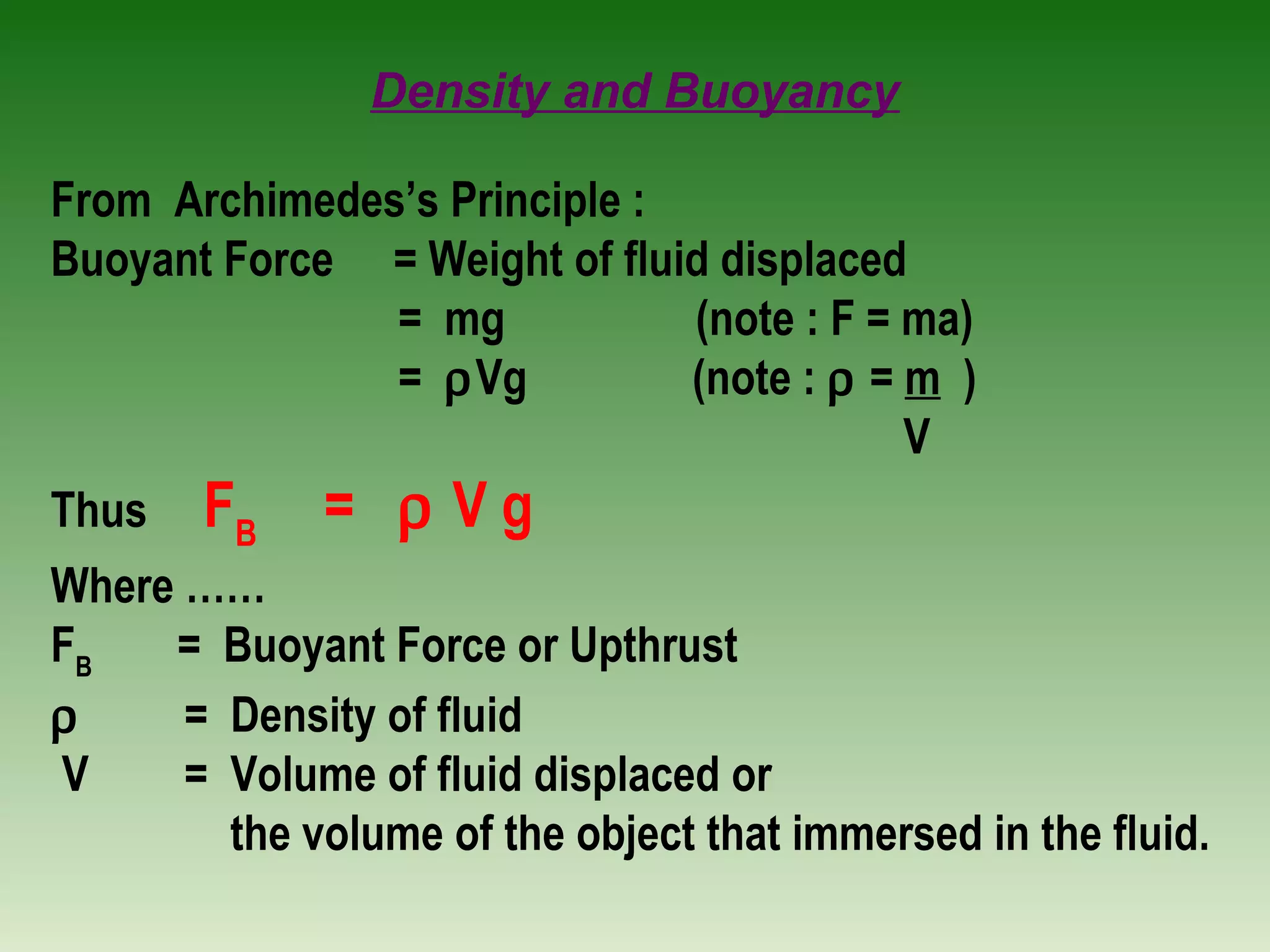 Archimedes principle | PPT