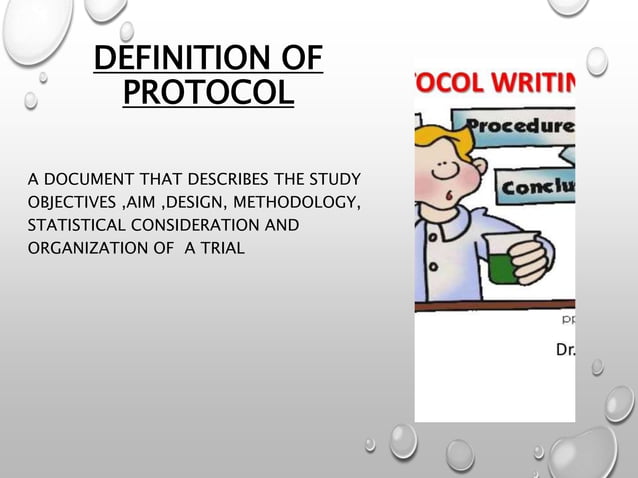 scientific protocol.the Idea and Process. | PPT