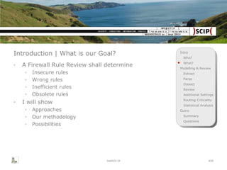 Firewall Rule Review and Modelling | PPTX