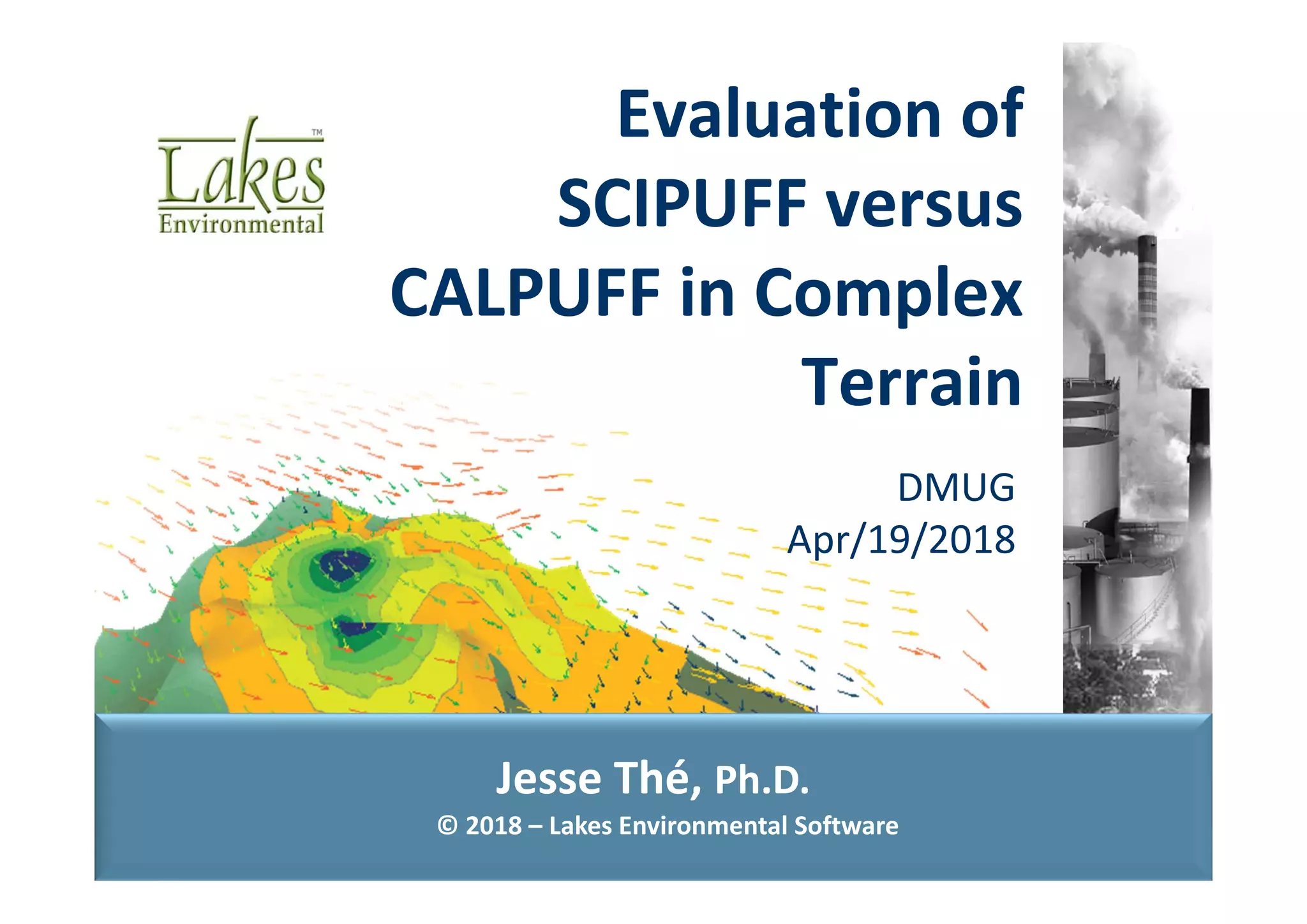 The New SCIPUFF Air Dispersion Model, with Comparison against CALPUFF | PDF