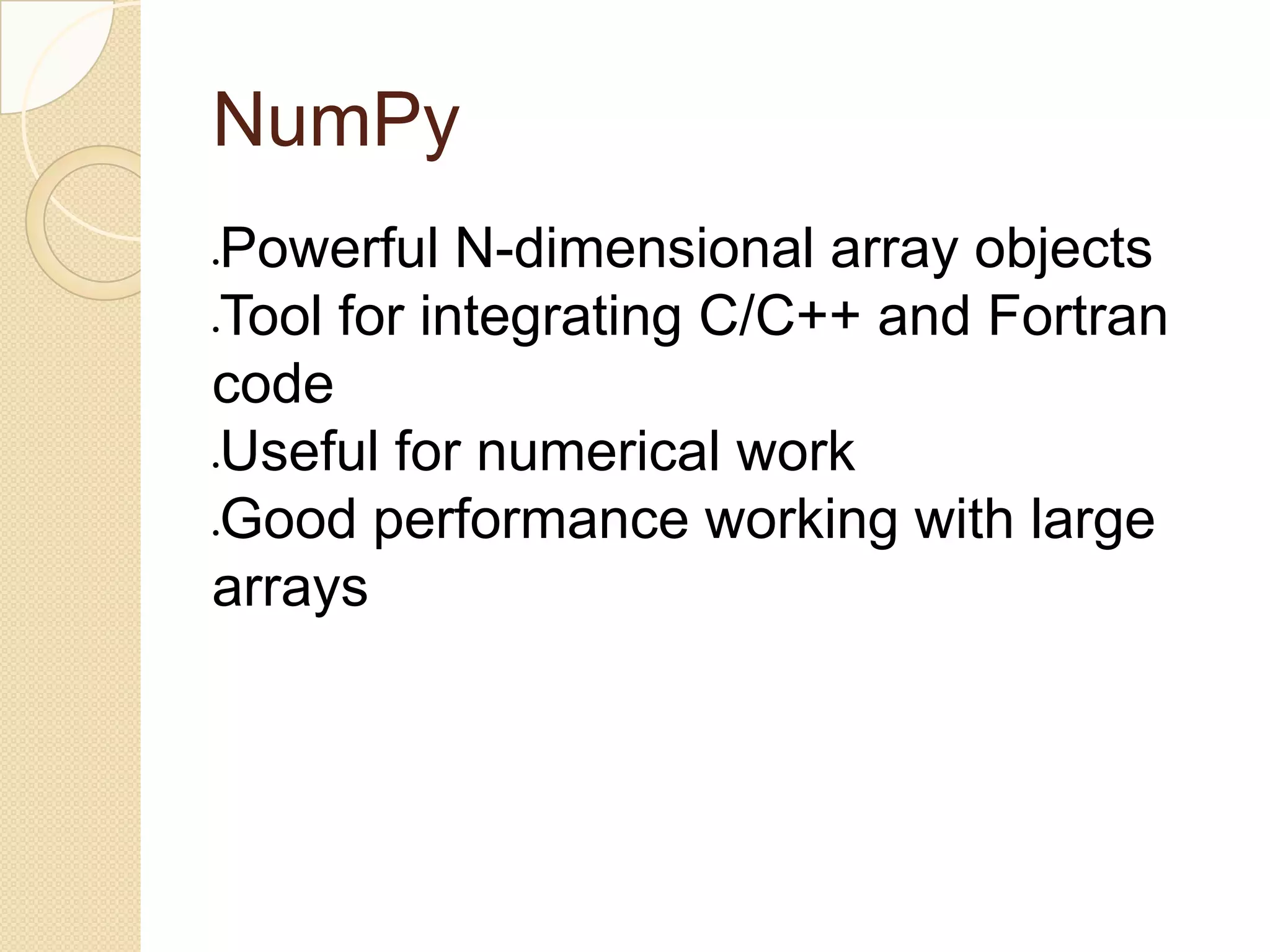 SciPy - Scientific Computing Tool | PPTX