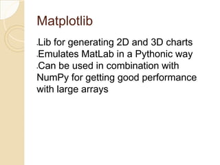 SciPy - Scientific Computing Tool | PPTX