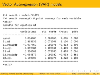 Scipy 2011 Time Series Analysis in Python | PPT