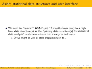 Scipy 2011 Time Series Analysis in Python | PPT