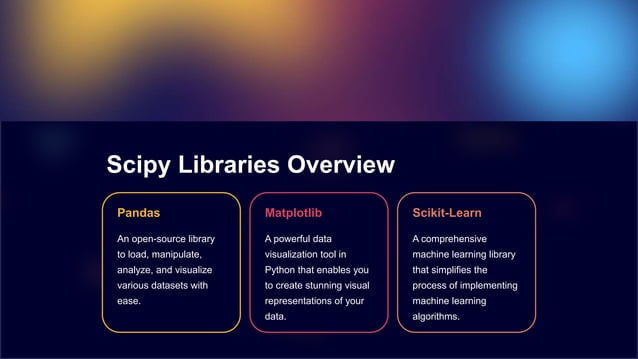 Scipy Libraries to Work with Various Datasets.pptx