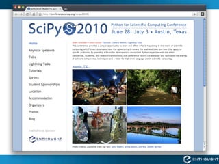 SciPy 2010 Review | PPT