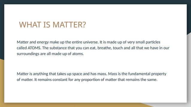 Particle Nature of Matter - Chemistry Grade 8 | PPTX