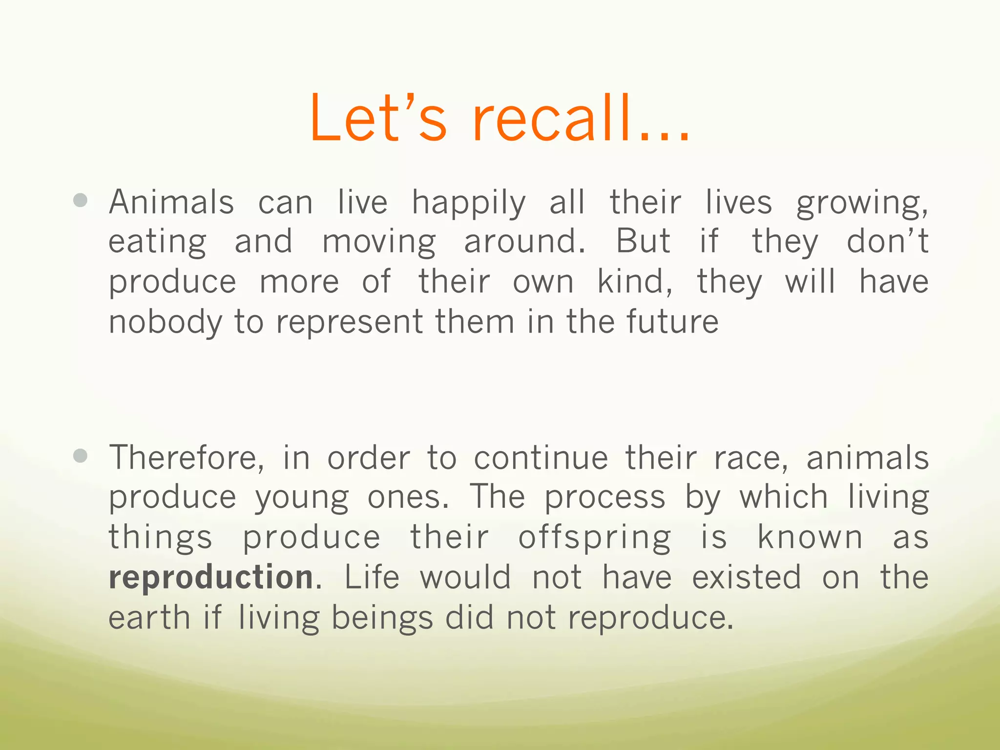 Reproduction in animals- Science | PDF
