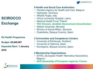SCIROCCO Exchange 1 overview - European project | PPTX