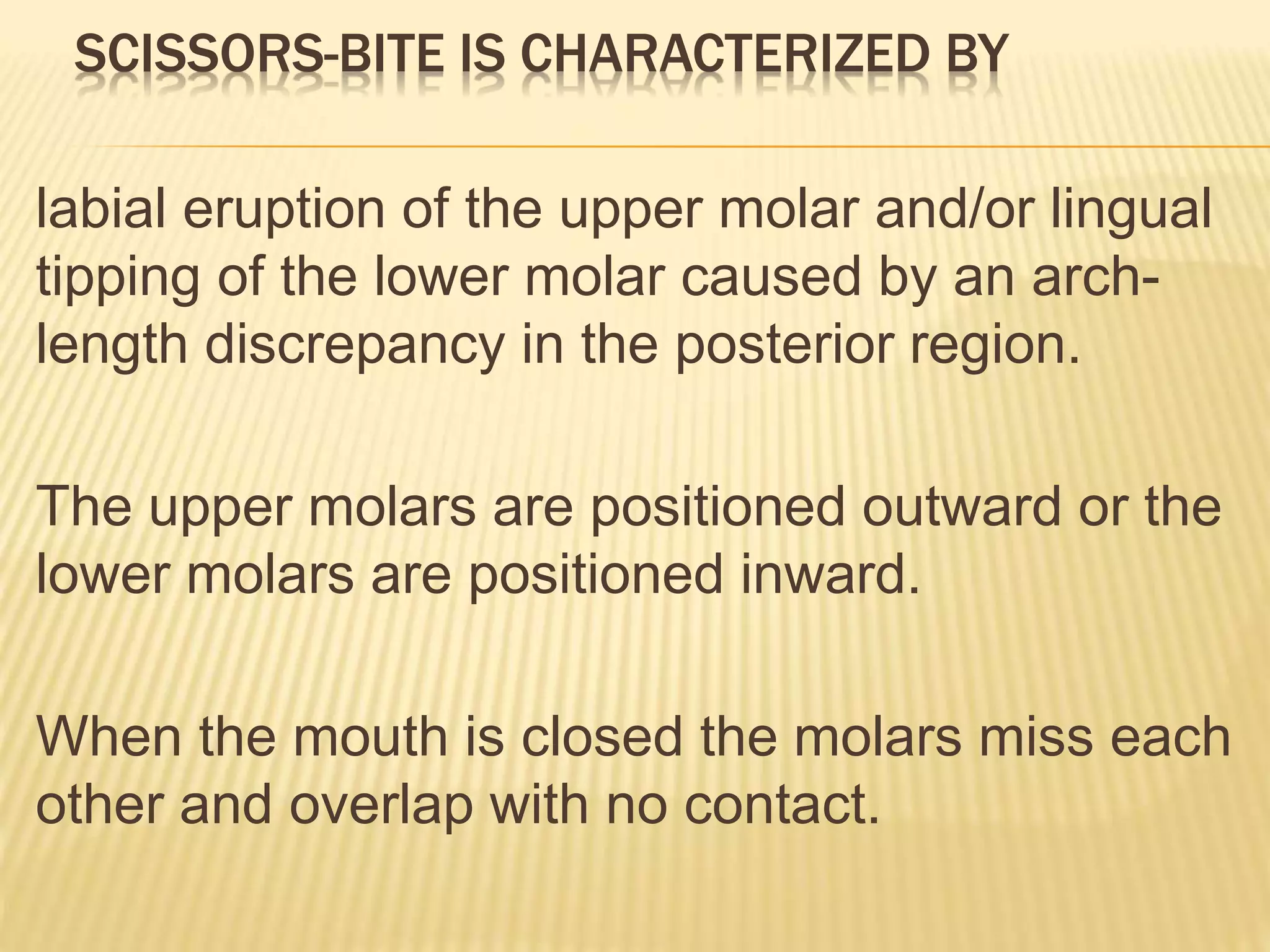 Scissor bite | PPTX