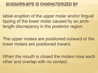 Scissor bite | PPTX