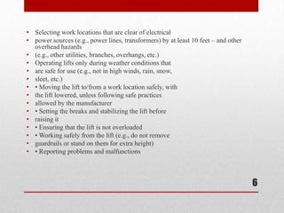 Scissor lift safety | PPTX