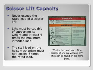 Scissor Lifts Powerpoint | PPT