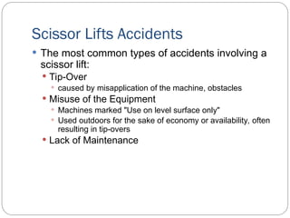 scissors-lifts-training powerpoint , related to aafe operation | PPT