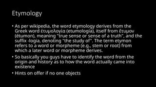 Exploring the Origins and Meanings of Sci-Tech Terms | PPTX