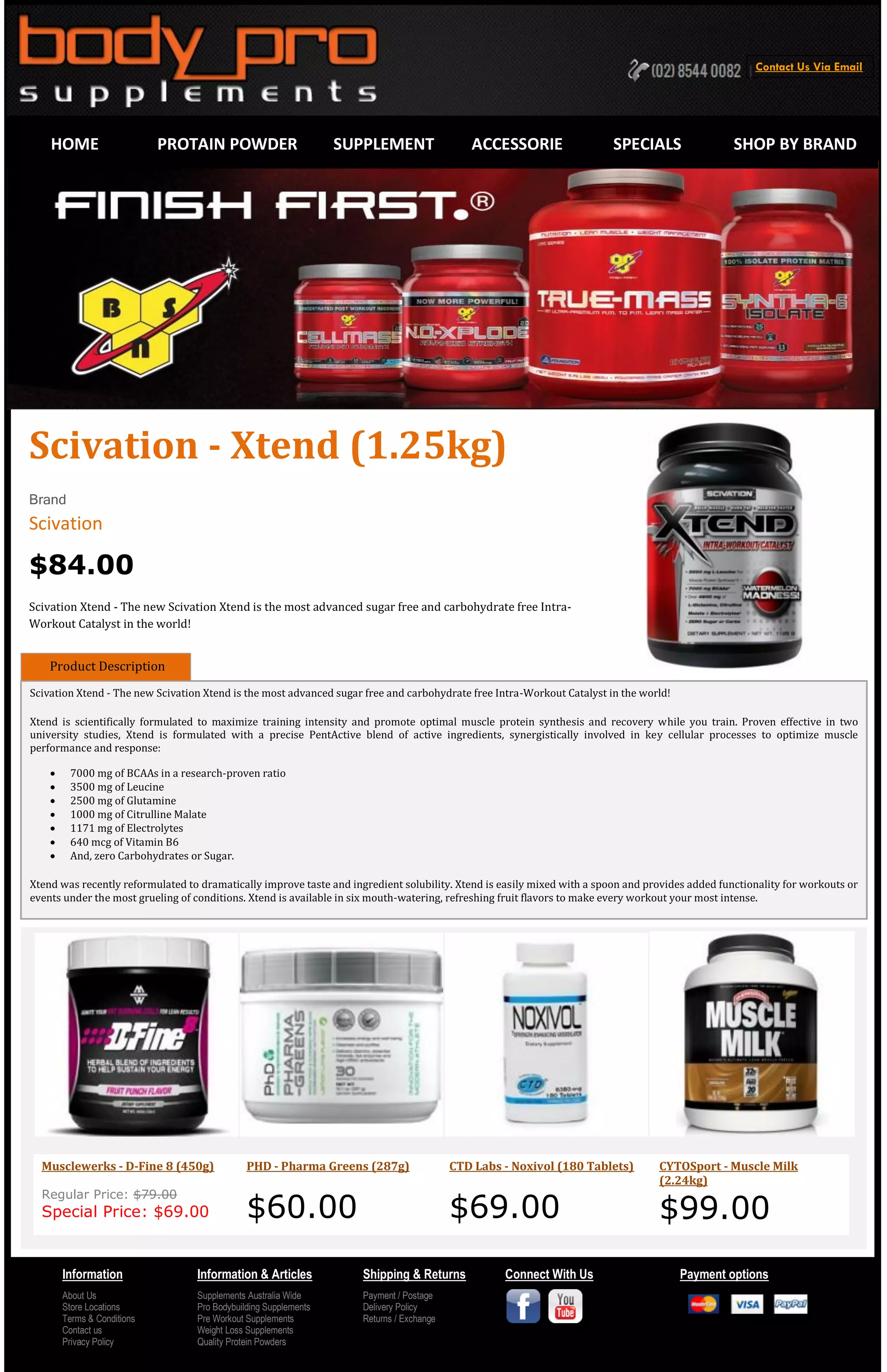 Scivation xtend (1.25kg) | PDF | Free Download