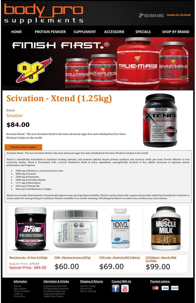 Scivation xtend (1.25kg) | PDF