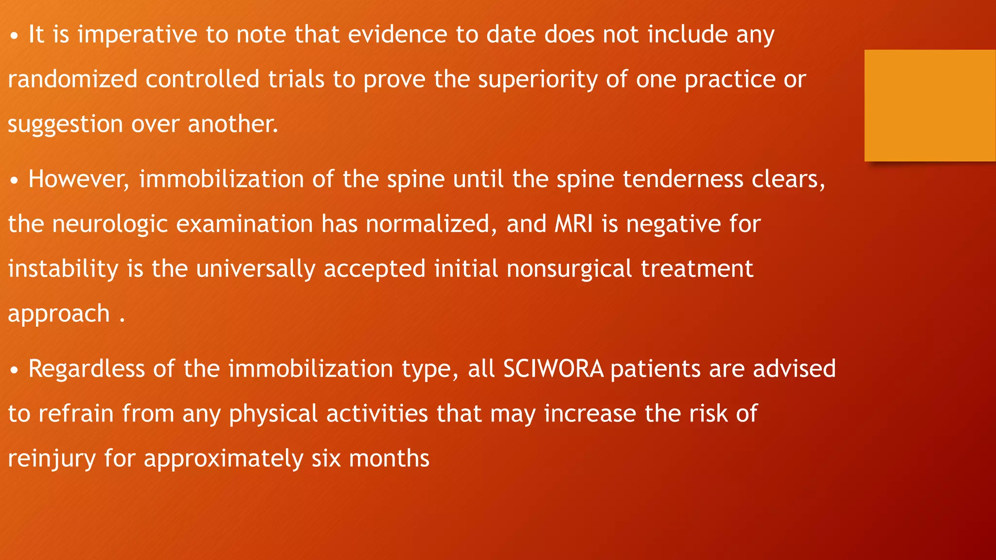 Spinal cord injury without radiographic abnormalities (SCIWORA) | PPT