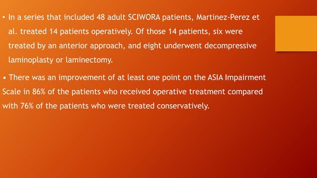 Spinal cord injury without radiographic abnormalities (SCIWORA) | PPT