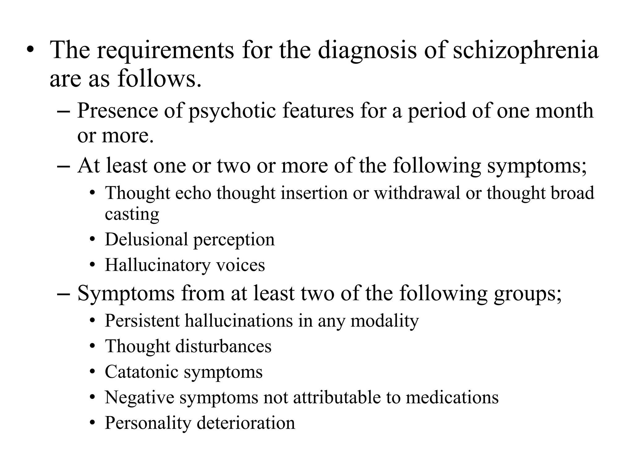 Scizophrenia- Psychiatric Nursing | PPTX