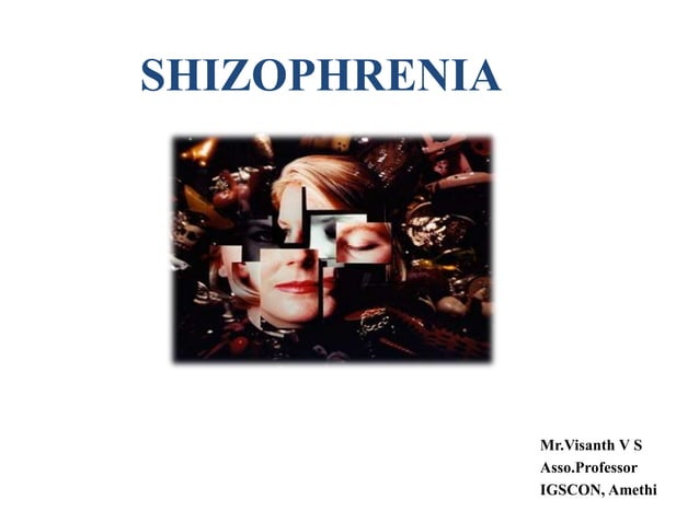 Scizophrenia- Psychiatric Nursing | PPTX