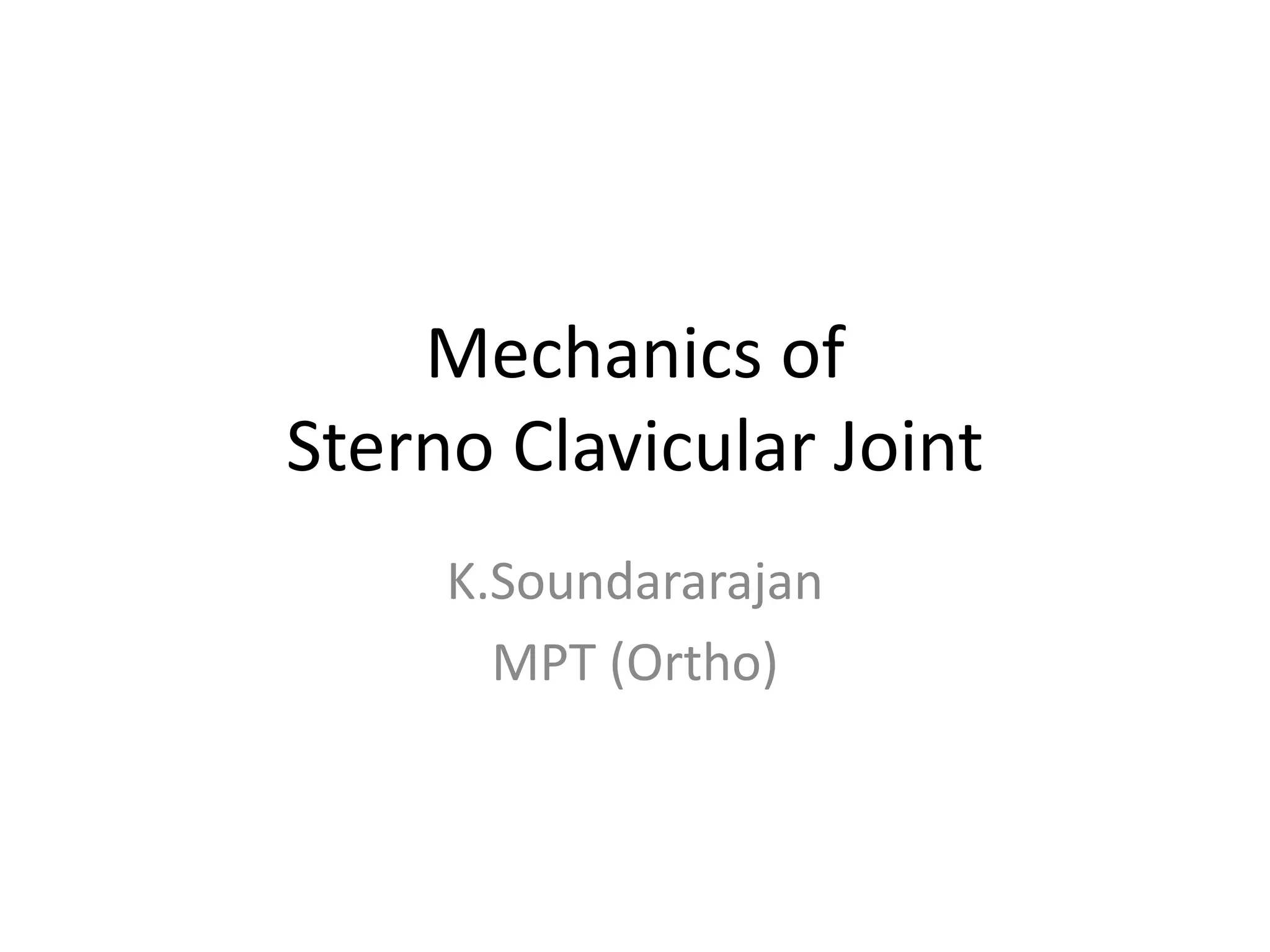 Sc joint | PPTX