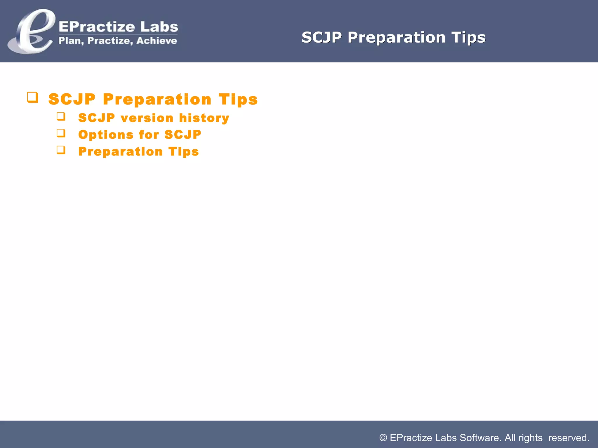 SCJP Preparation Tips | PPT