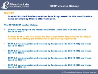 SCJP Preparation Tips | PPT