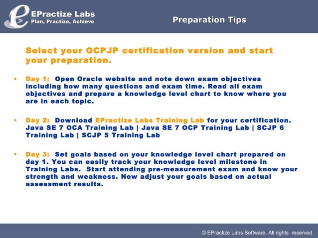 SCJP Preparation Tips | PPT