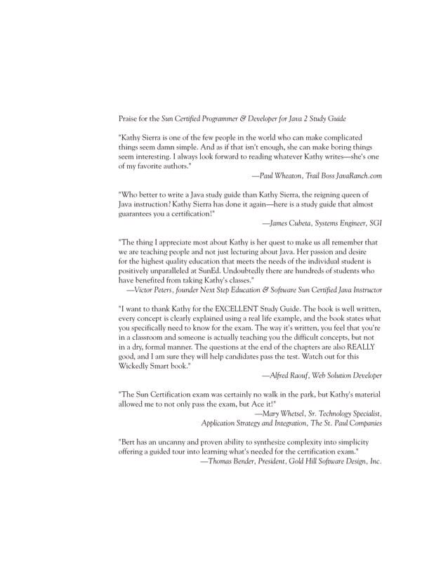 Scjp Sun Certified Programmer For Java 6 Exam 310 065 | PDF