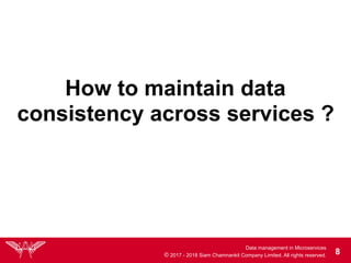 Manage data of service | PPT
