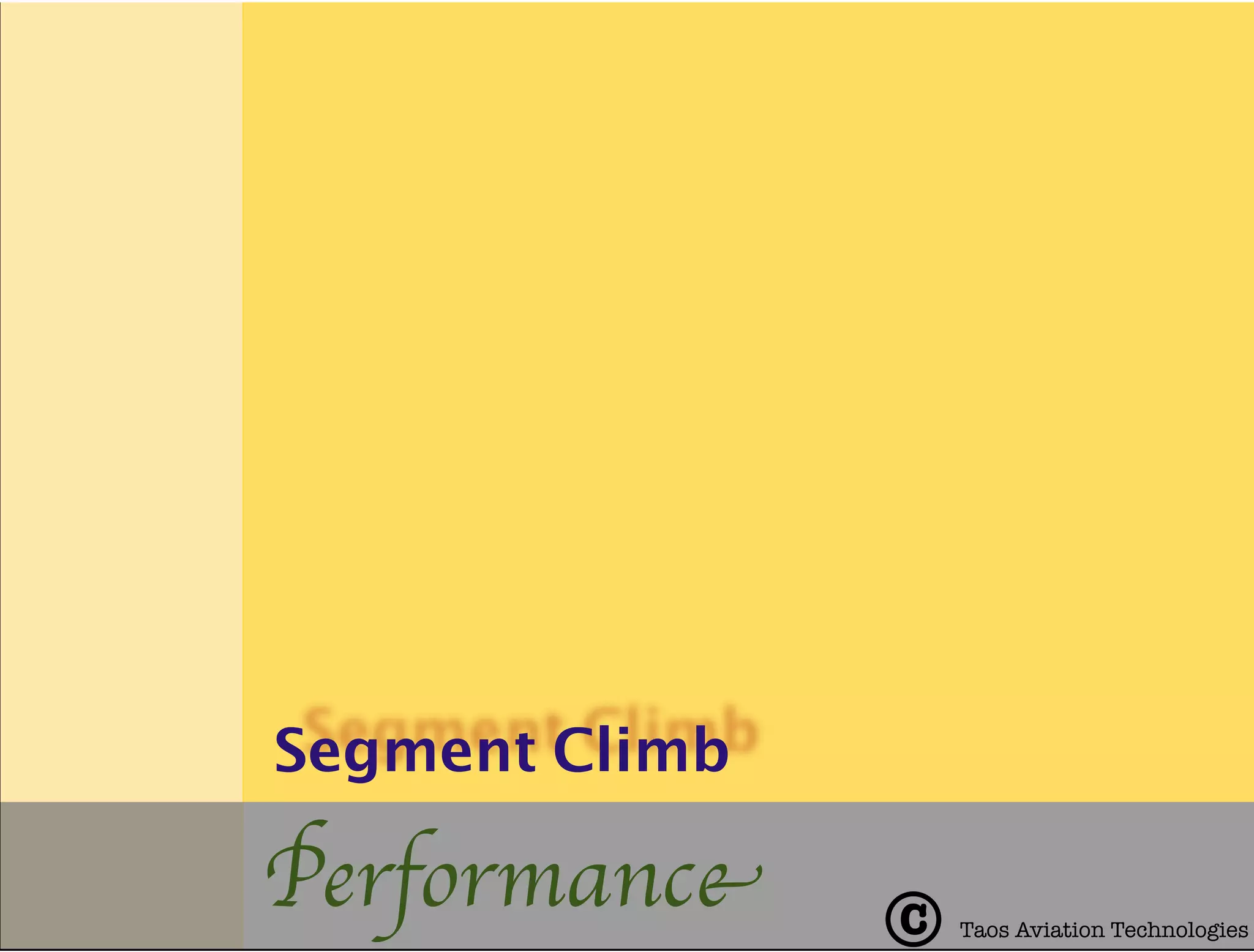 Segment Climb : Performance (5) | PPT