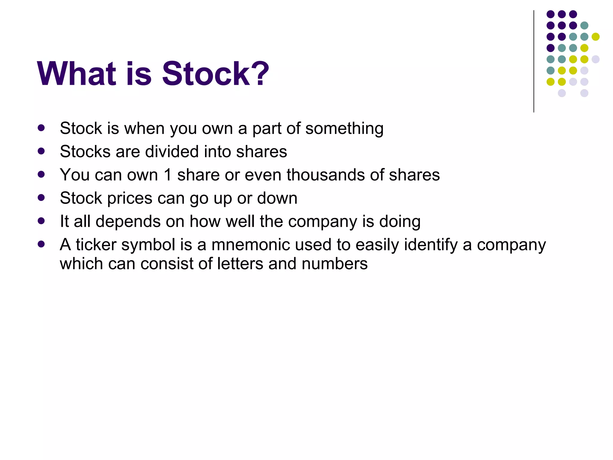 Stock Powerpoint | PPT