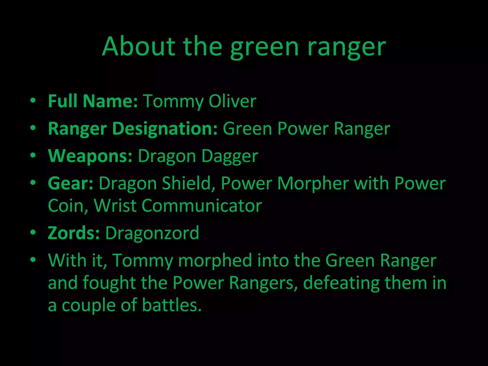 power rangers | PPT
