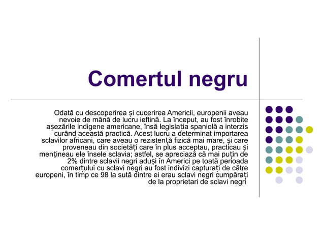 Sclavia o nedreptate crunta a colonialismului in sec | PPT