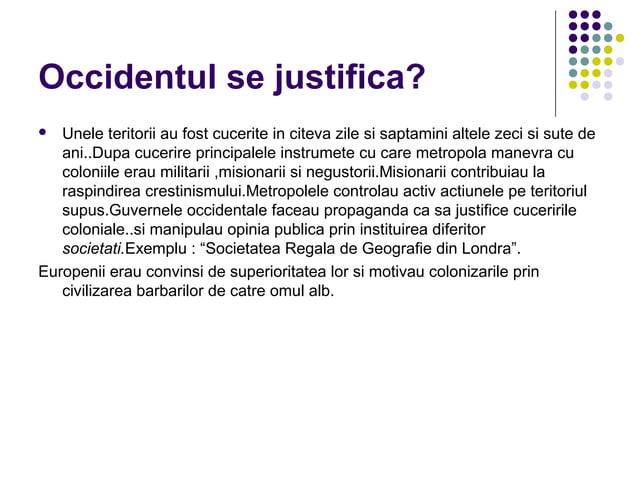 Sclavia o nedreptate crunta a colonialismului in sec | PPT