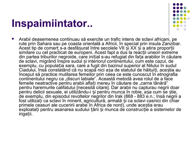 Sclavia o nedreptate crunta a colonialismului in sec | PPT