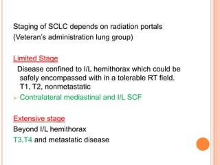 Role of radiation in small cell lung cancer | PPT