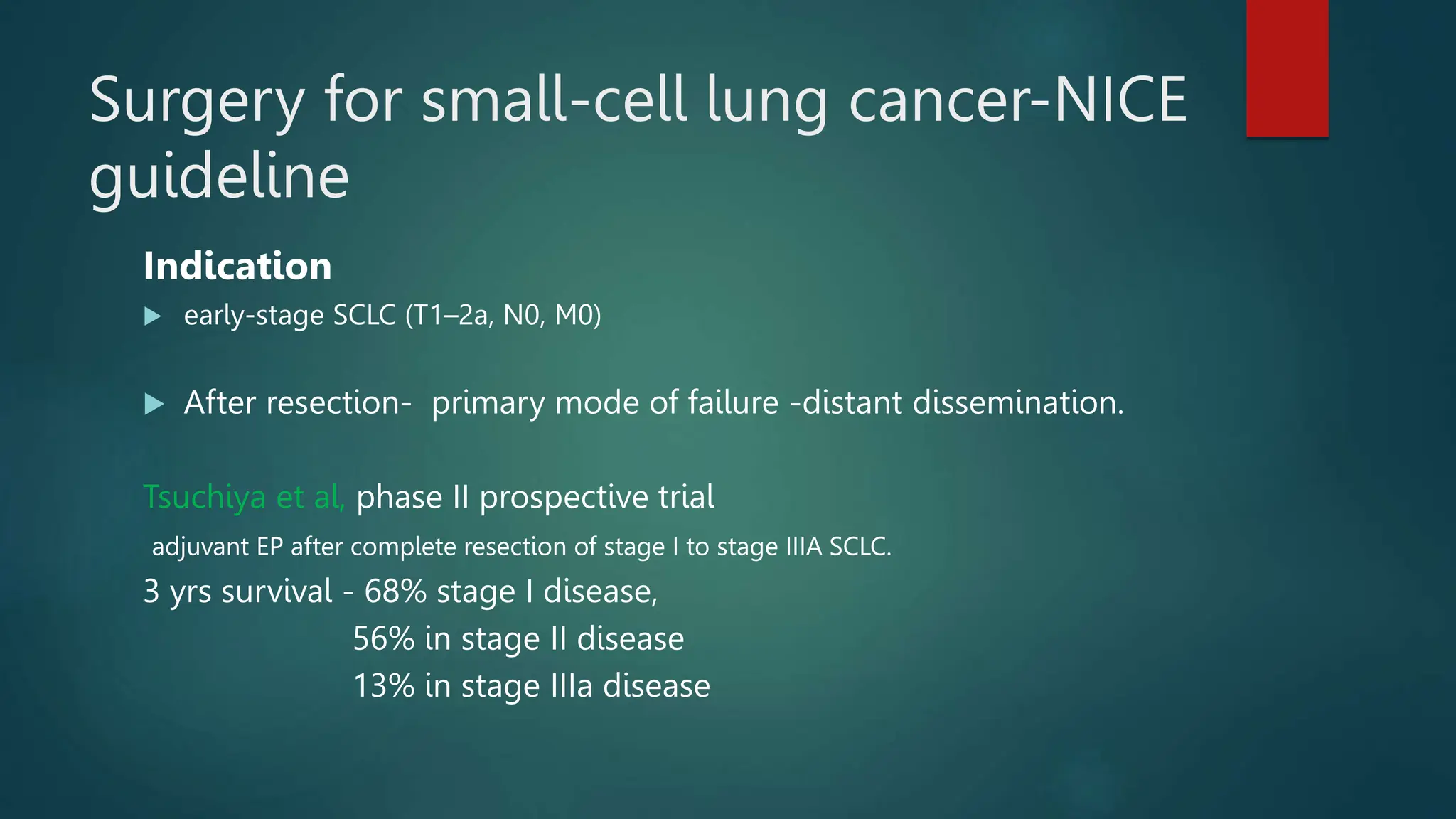 Small cell lung cancer staging and management | PPTX