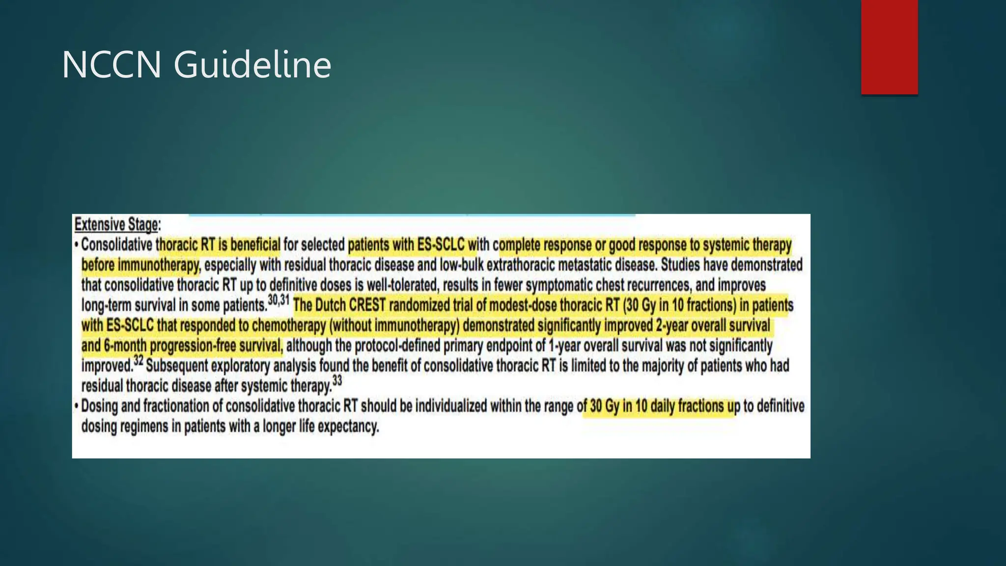 Small cell lung cancer staging and management | PPTX