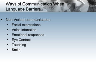 Scl communication with non english speaking patients | PPTX