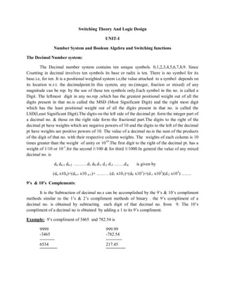 Switching circuits and logic design | PDF