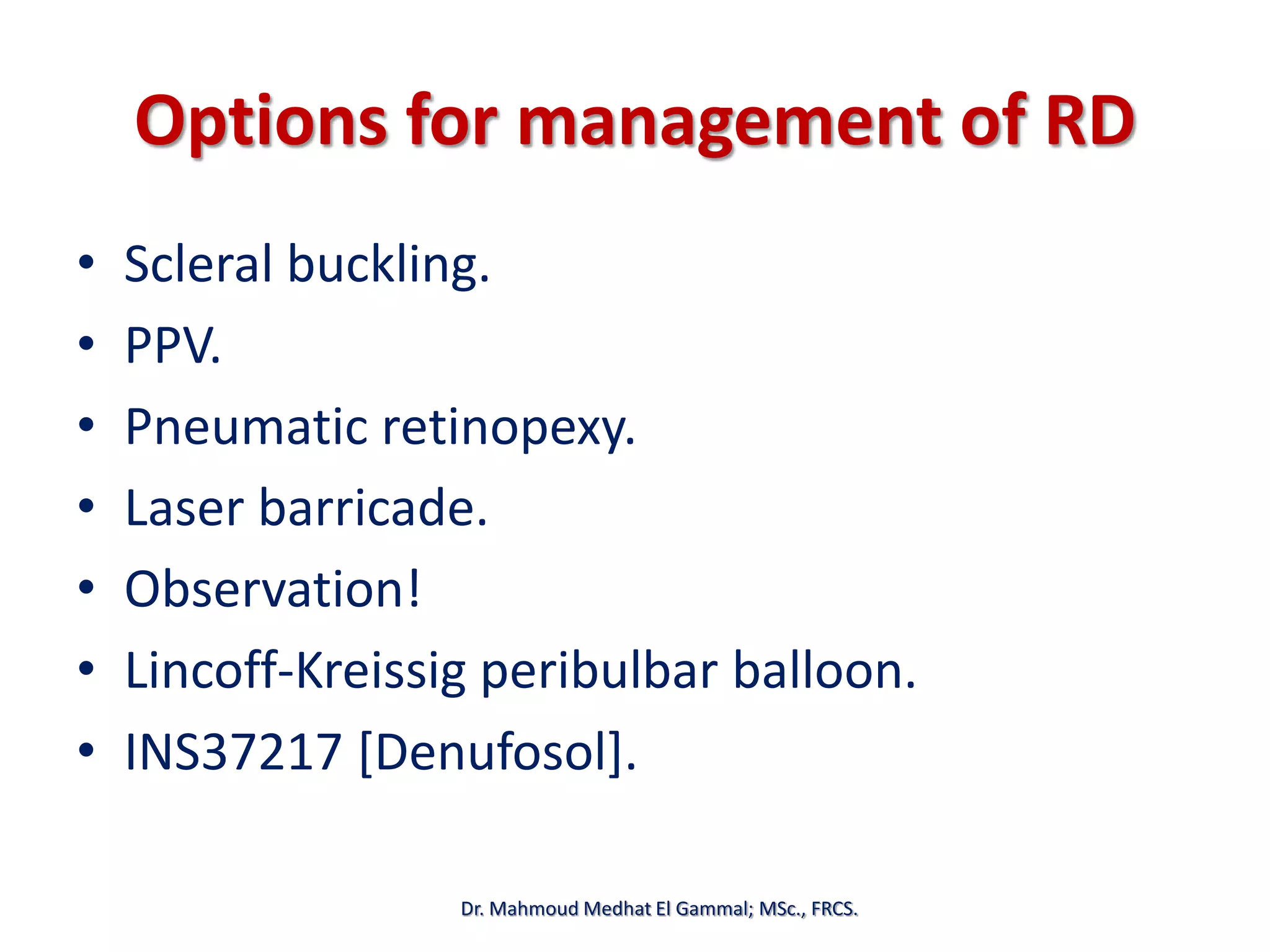 Scleral buckling | PPTX