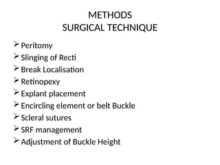 Scleral Buckling Materials and methods.pptx